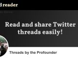 The Profounder S Threads Thread Reader App
