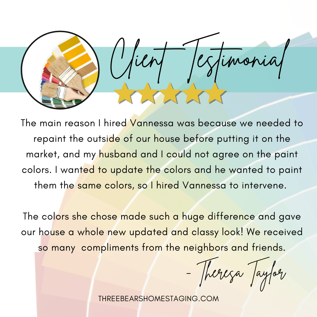 Virtual Color Consultation Reports | Three Bears Home Staging®