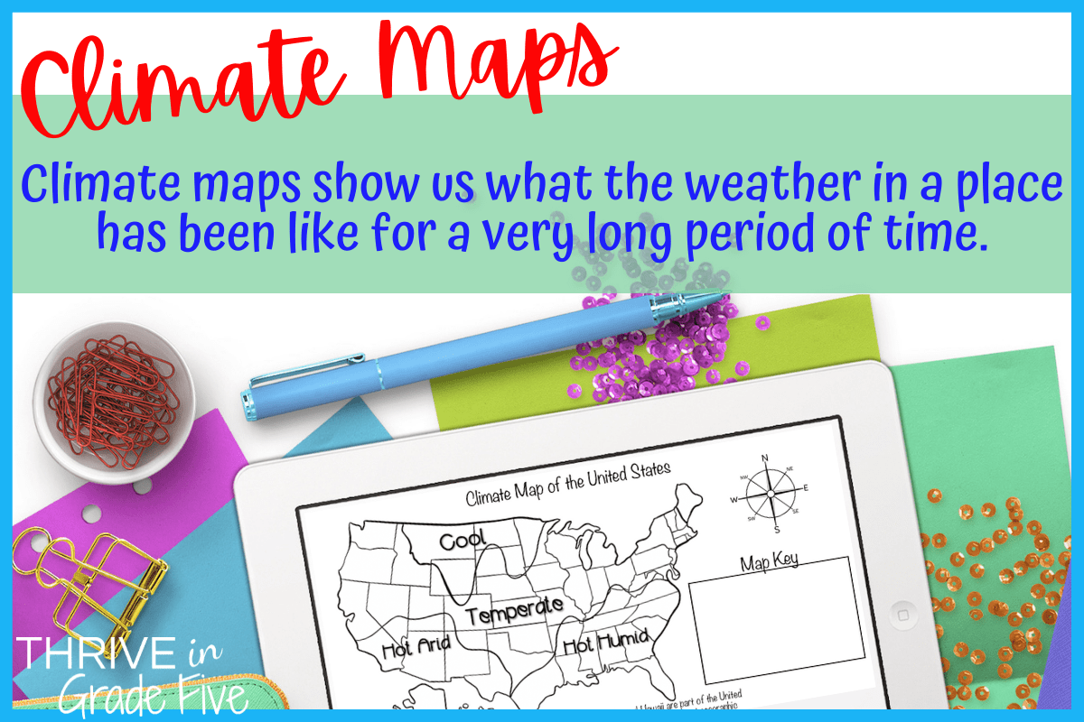 How to Teach Types of Maps - Upper Elementary - Thrive in Grade Five