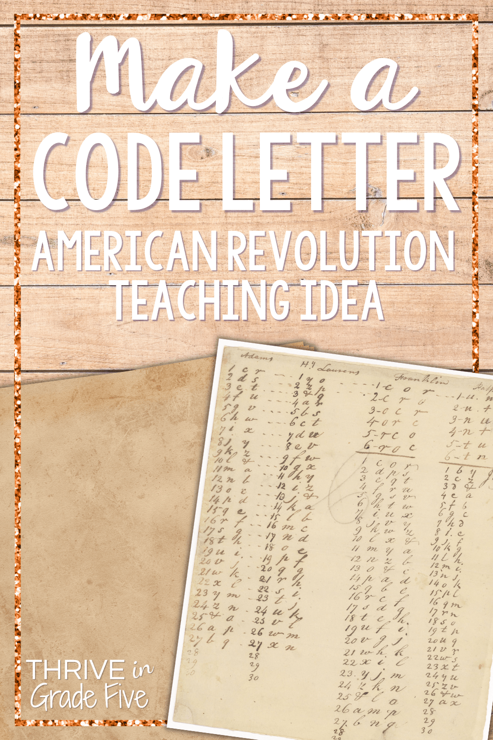 How to Make a Code Letter: Hands-On American Revolution - Thrive in ...