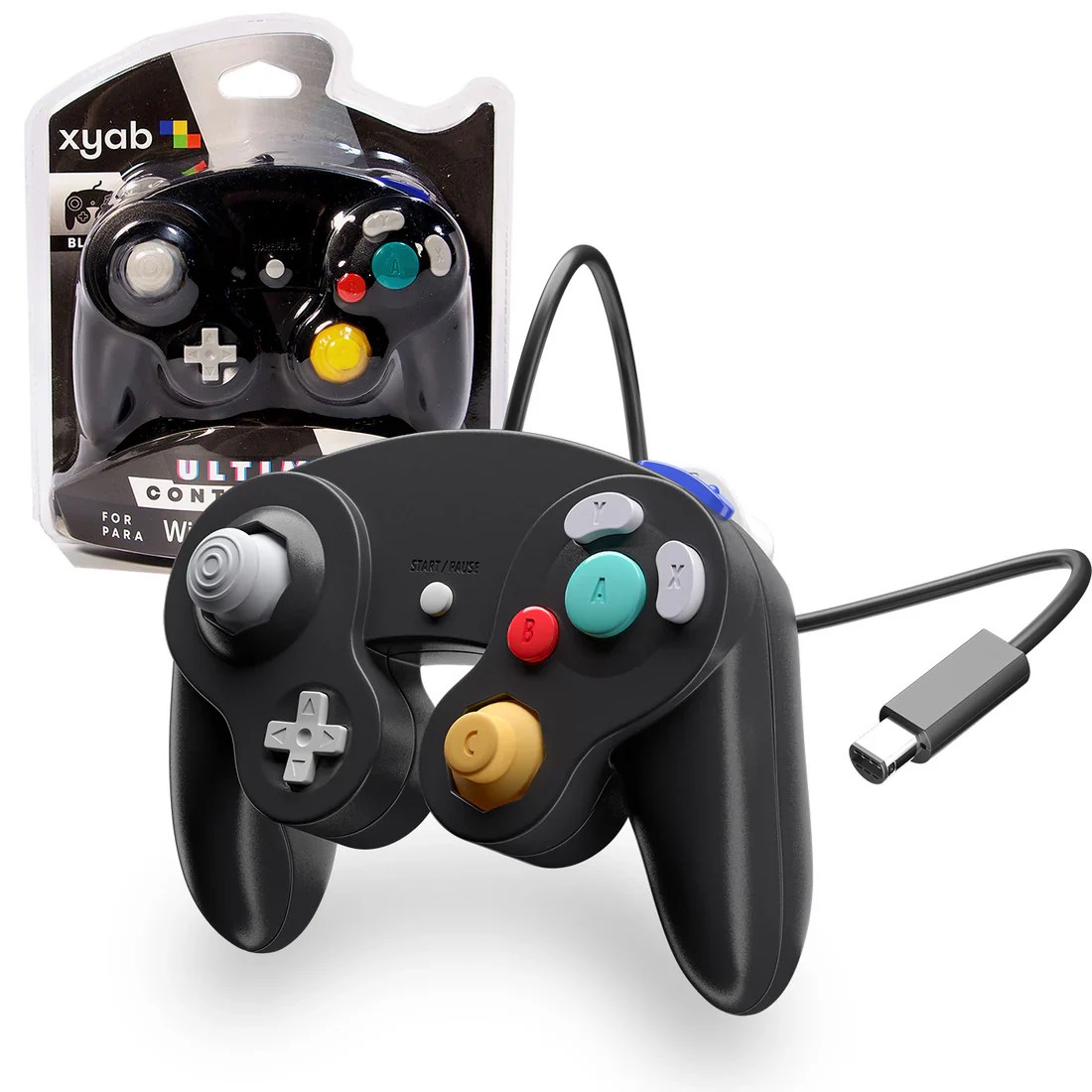 Nintendo Gamecube Wired Controller Black Throwback Gaming