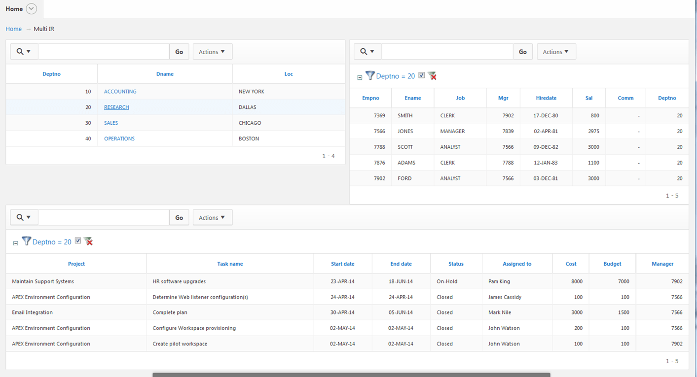 APEX Interactive Reports Part I: - New Features and Enhancements - TH TECHNOLOGYTH TECHNOLOGY