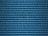 Abstract Blue Binary Computer Code Technology Data Background Stock