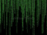 Abstract Green Technology Binary Background Binary Computer Cod Stock