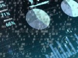 Animation Of Binary Code And Data Analytics Overlaying Charts And