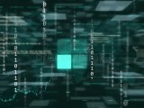 Animation Of Data Processing And Binary Coding Over Grid Stock Footage