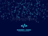 Binary Code Algorithm Digital Data Background Stock Vector