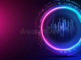 Binary Code Background With Bokeh Lights Of A Software Developer