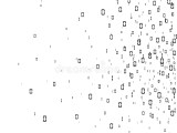 Binary Code Background Digital Data Stream Encoding Matrix Vector