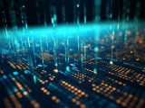 Binary Code And Data Storage Collide In A Futuristic 3d Rendering Of