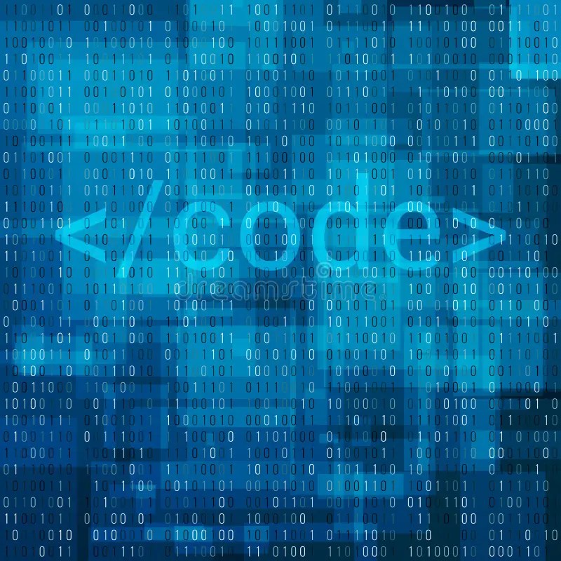 Binary Code Banner Data Technology Decryption Stock Illustration - Light Art Collection - HD Quality
