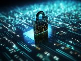 Binary Code Forms Intricate Lock Pattern On 3d Rendered Screen Stock