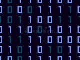 Binary Code Pattern Technology Illustration Background Seamless