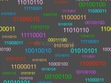 Binary Code Seamless Pattern On Black Background Stock Vector