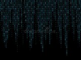 Binary Computer Code Digital Data View Technology Background Design