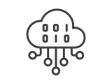 Cloud Coding Icon In Line Design Cloud Coding Programming Data
