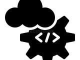 Cloud Programming Cloud Development Cloud Engineering Glyph Solid