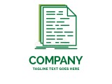 Code Coding Doc Programming Script Flat Business Logo Templa Stock