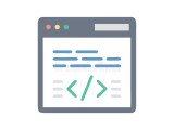 Comprehensive Javascript Code Icon For Programming Stock Illustration