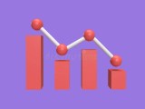 Decrease Graph 3d Icon Model Cartoon Style Concept Render Illustration
