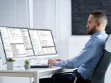 Developer Programmer Man Coding Software Stock Photo Image Of