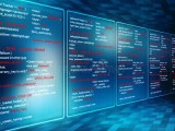 Digital Abstract Technology Background Binary Code Background Stock
