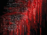 Digital Binary Code Matrix Background Scientific Technology Data
