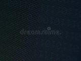 Digital Binary Code Processing On Screen Background Loop Data