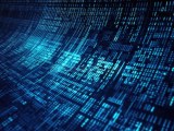 Digital Binary Data Streaming Binary Code Background Matrix Background