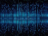 Digital Binary Data Streaming Binary Code Background Matrix Background