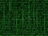 Digital Binary Data And Streaming Binary Code Background Matrix Stock