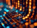 Digital Data And Binary Code With Circuit Board Pattern Ai Generated