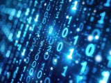 Digital Data Stream Binary Code Created With Generative Ai Stock