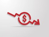 Dollar Arrow Decrease Icon Money Arrow Symbol Economy Stretching