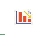 Decrease Percentage Icon Stock Illustrations 1 518 Decrease
