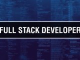 Full Stack Developer With Digital Java Code Text Full Stack Developer