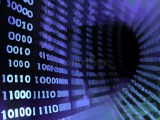 Binary Sci Fi Digital Code Background Generative Ai Stock