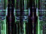 A Glitch In The Matrix With Digital Code And Binary Patterns Stock