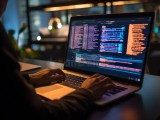 Hands Showing Coding Programmer A Software Engineer Working On A