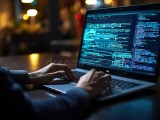 Hands Showing Coding Programmer A Software Engineer Working On A