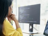 Programmers And Developer Teams Are Coding And Developing Software