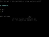 Python Code To Add Two Numbers Using Operator Add Method Stock Video