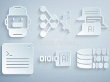 Set Binary Code Chat Bot Web Developer Programming Neural Network