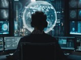 Skilled Programmer Coding Engineering Code While Sitting At Computer