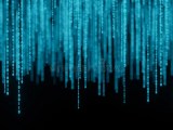 Stream Of Binary Matrix Code Numbers On The Screen 3d Rendering Stock