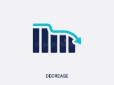 Two Color Decrease Vector Icon From E Commerce And Payment Concept