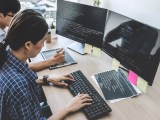Two People Coding Code Program Programming Developer Computer Web