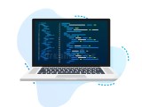 Vector Laptop Coding Pattern Web Developer Design Programming
