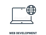 Web Development Icon Website Programming Coding Editable Stroke