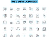 Web Development Linear Icons Set Html Css Javascript Php Python
